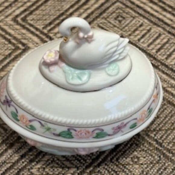 Lenox | Accents | Lenox Trinket Box The Swan Easter Eggeaster 20limited ...